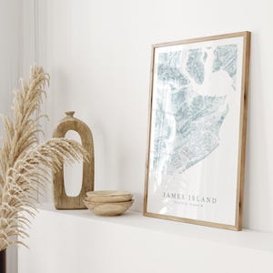 James Island Map Print, Map of James Island South Carolina, James ...