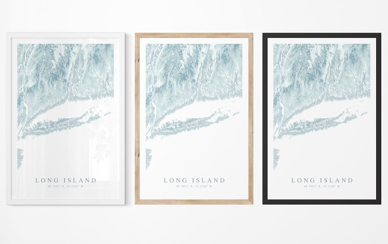 Long Island Map Print, Long Island Gift Map, Long Island Poster, Long ...