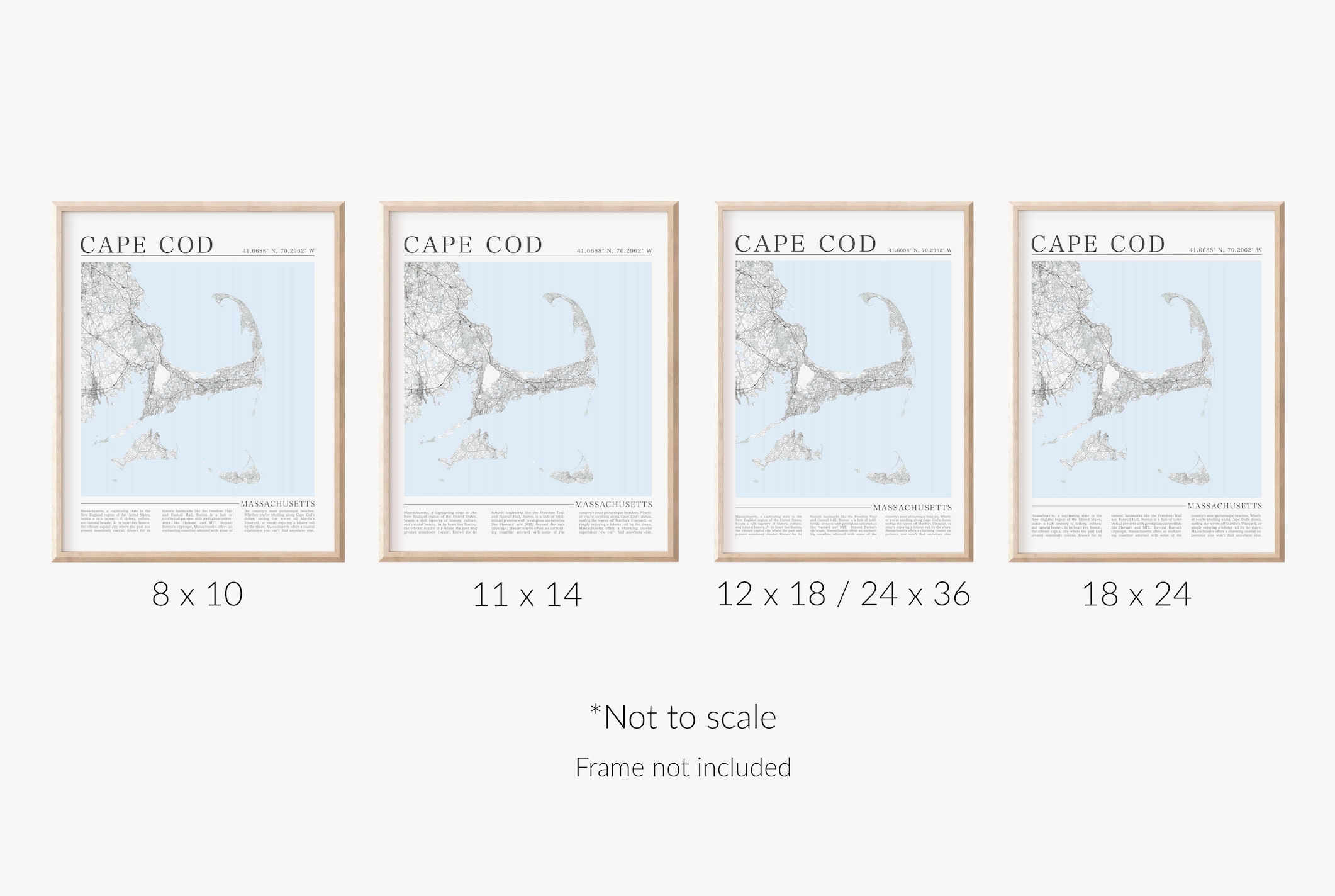 Cape Cod Map Print, Cape Cod Art, Nantucket Decor, Cape Cod Gift ...
