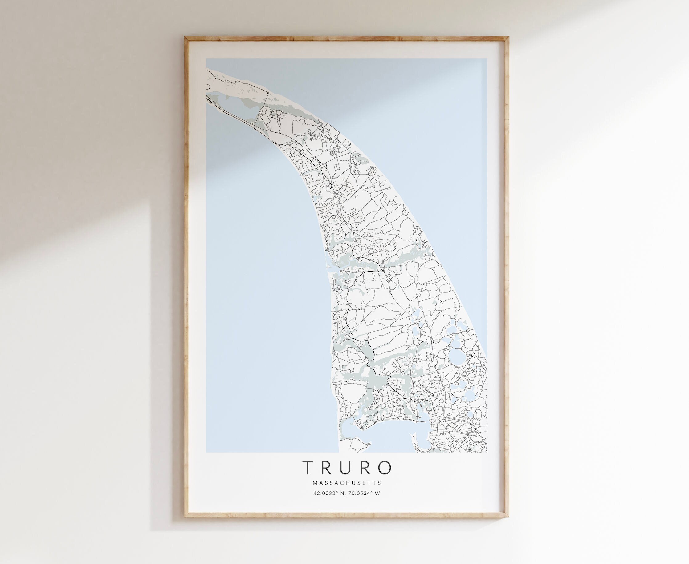 Truro Massachusetts Map Print, Truro Cape Cod Poster, Cape Cod Map ...