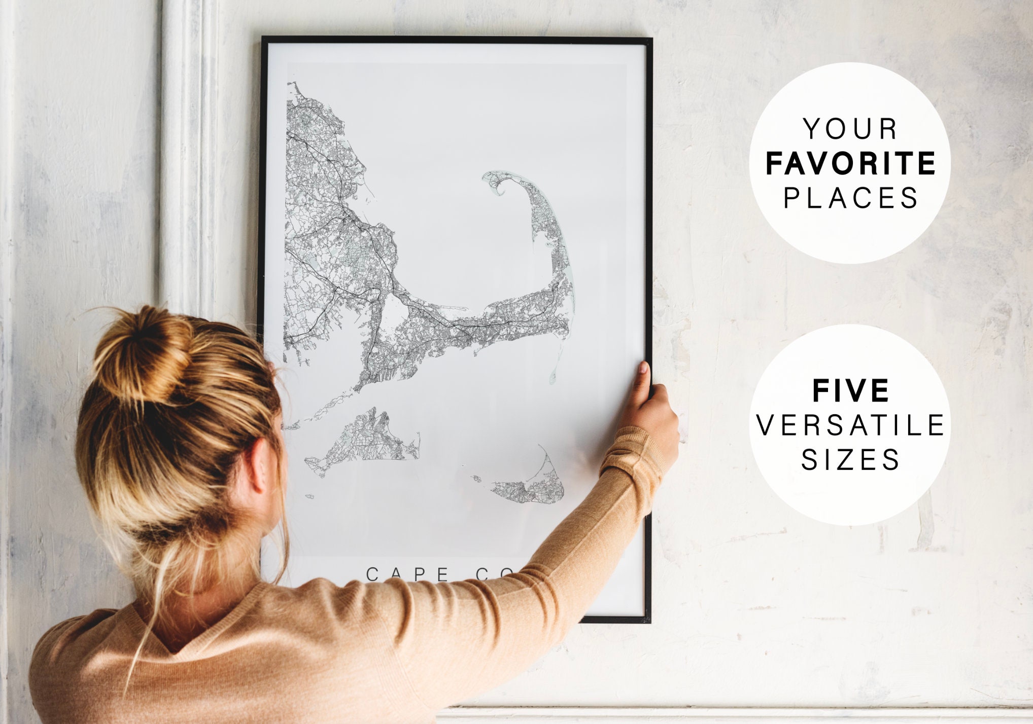 Cape Cod Map Print, Cape Cod Poster, Nantucket Map Print, Martha's ...