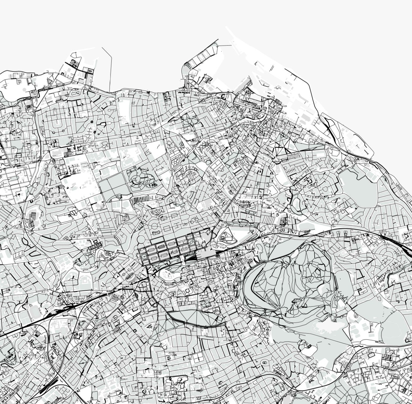 Edinburgh Map Print, Map of Edinburgh, Scotland Wall Art, Scotland Map ...