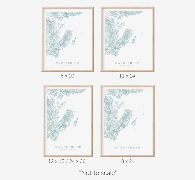 Marblehead Massachusetts Map Print, Marblehead Gift, North Shore MA ...
