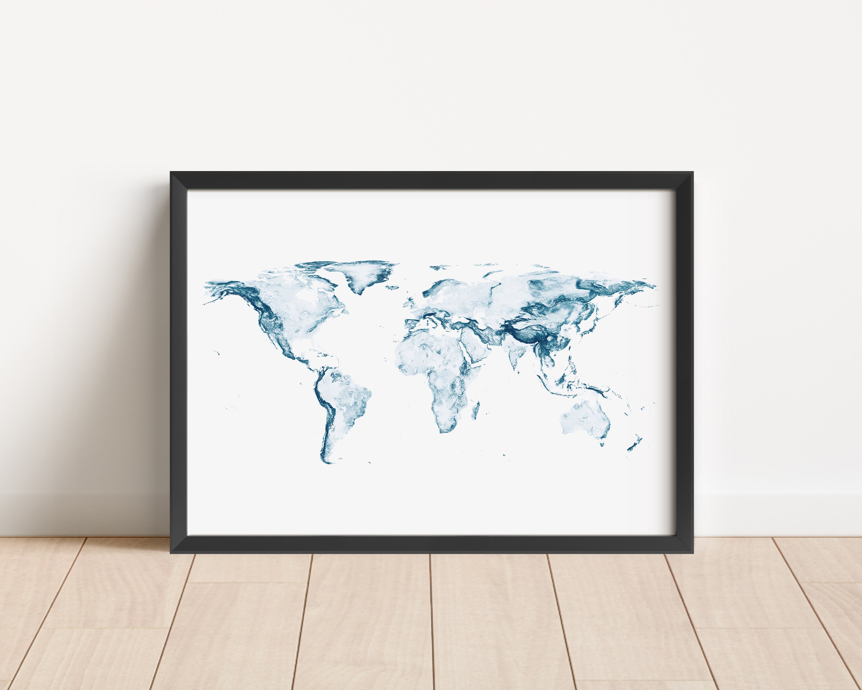 World Map Print World Map Poster Map of the World Poster - Etsy