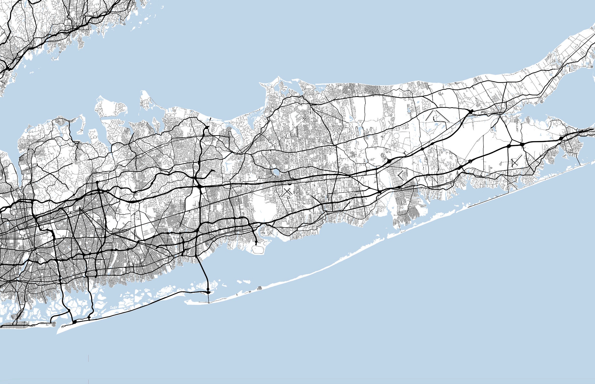 Long Island Map Print, Long Island Poster, New York Wall Art, Long ...