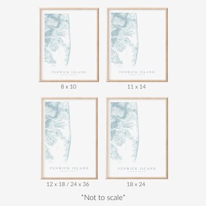 Fenwick Island Map Print, Map of Fenwick Island Delaware, Fenwick ...