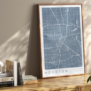 Houston Map Poster, Houston Print, Texas Map, Houston Gift, Texas Gift ...