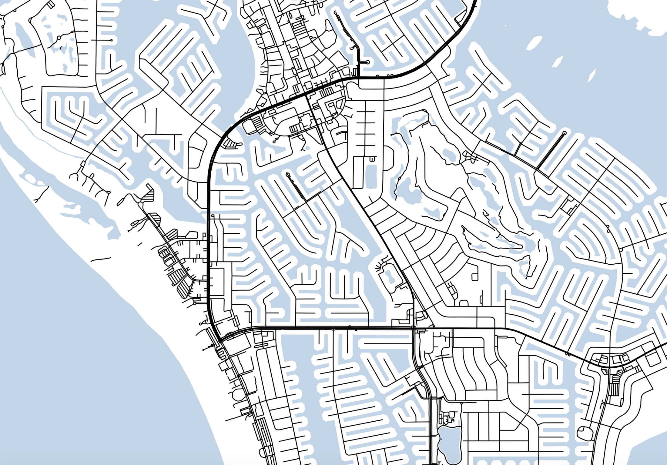 Marco Island Map Print, Florida Map Print, Marco Island Florida Poster ...