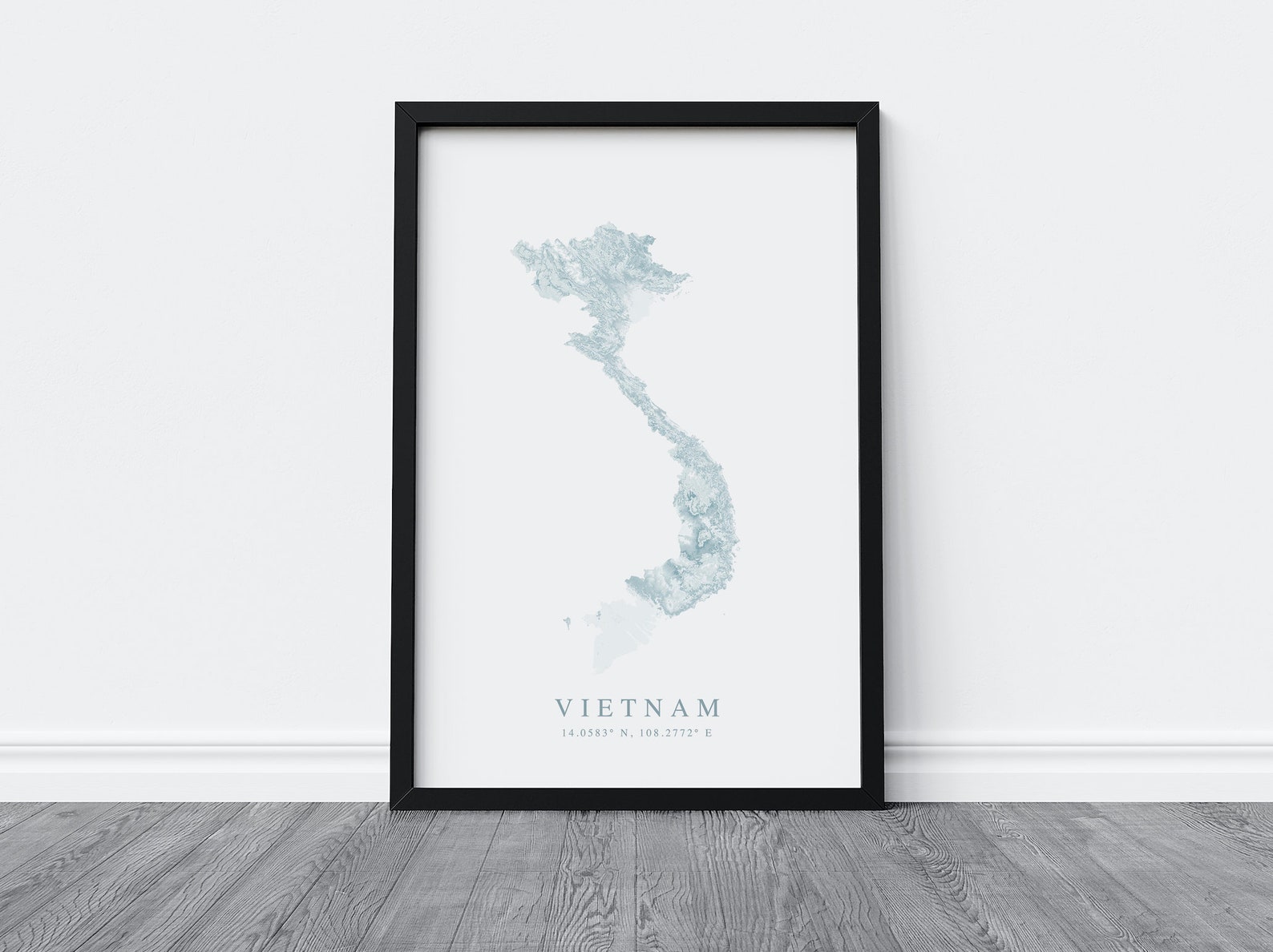 Vietnam Map Print, Map of Vietnam, Hanoi Vietnam, Vietnam Map Gift ...