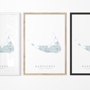 Nantucket Map Poster, Nantucket Map Decor, Nantucket Poster, Nantucket ...