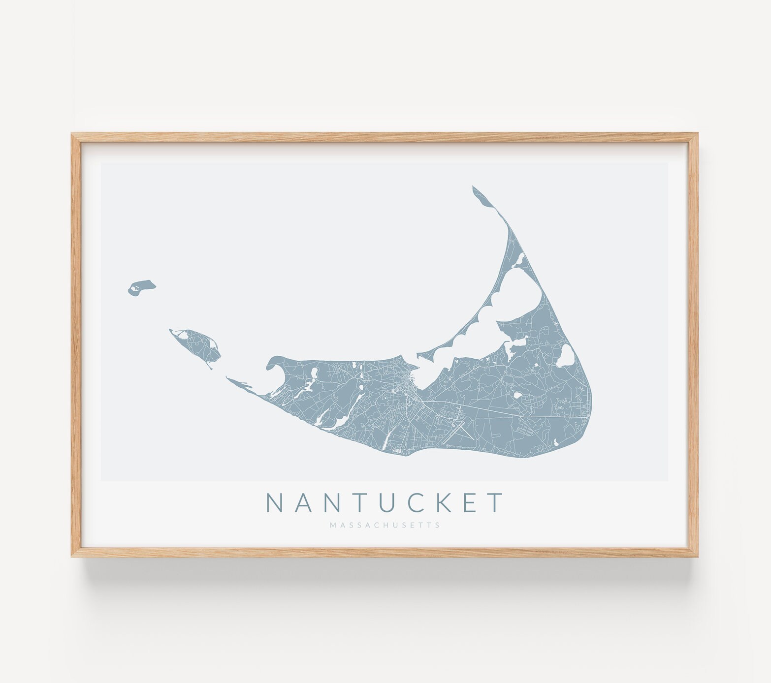 Nantucket Map Print, Nantucket Poster, Nantucket Art, Nantucket MA Gift ...