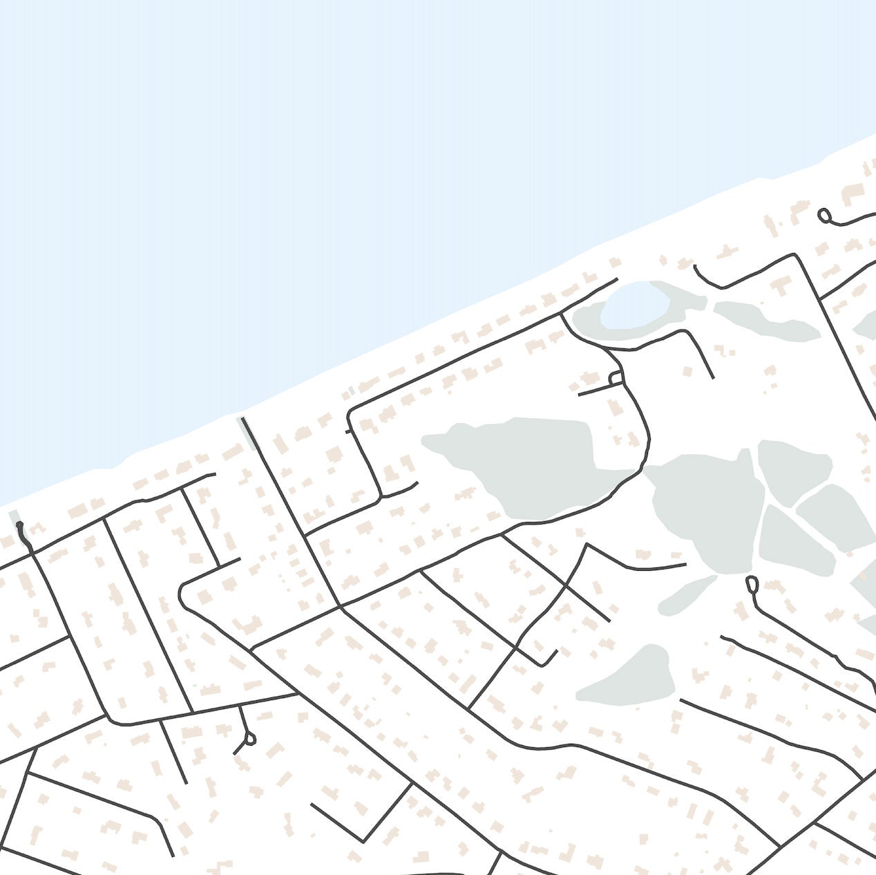 Mayflower Beach Map Print, Cape Cod Map Print, Dennis Massachusetts ...