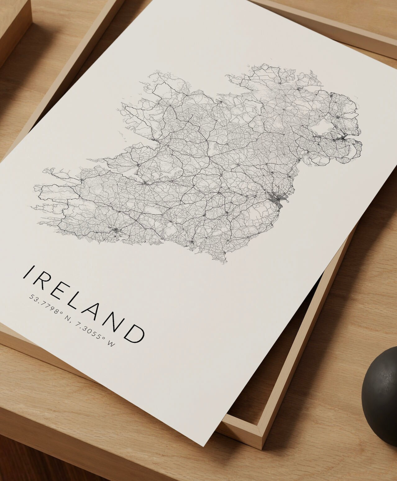 Ireland Map Print Ireland Map Poster Ireland Gift - Etsy