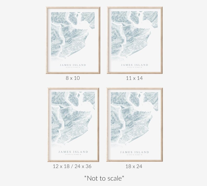 James Island Map Print, Map of James Island South Carolina, James ...