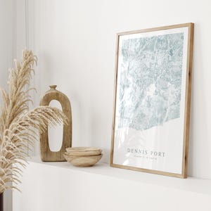 Dennis Port Map Print, Cape Cod Map Poster, Dennis Port Gift ...