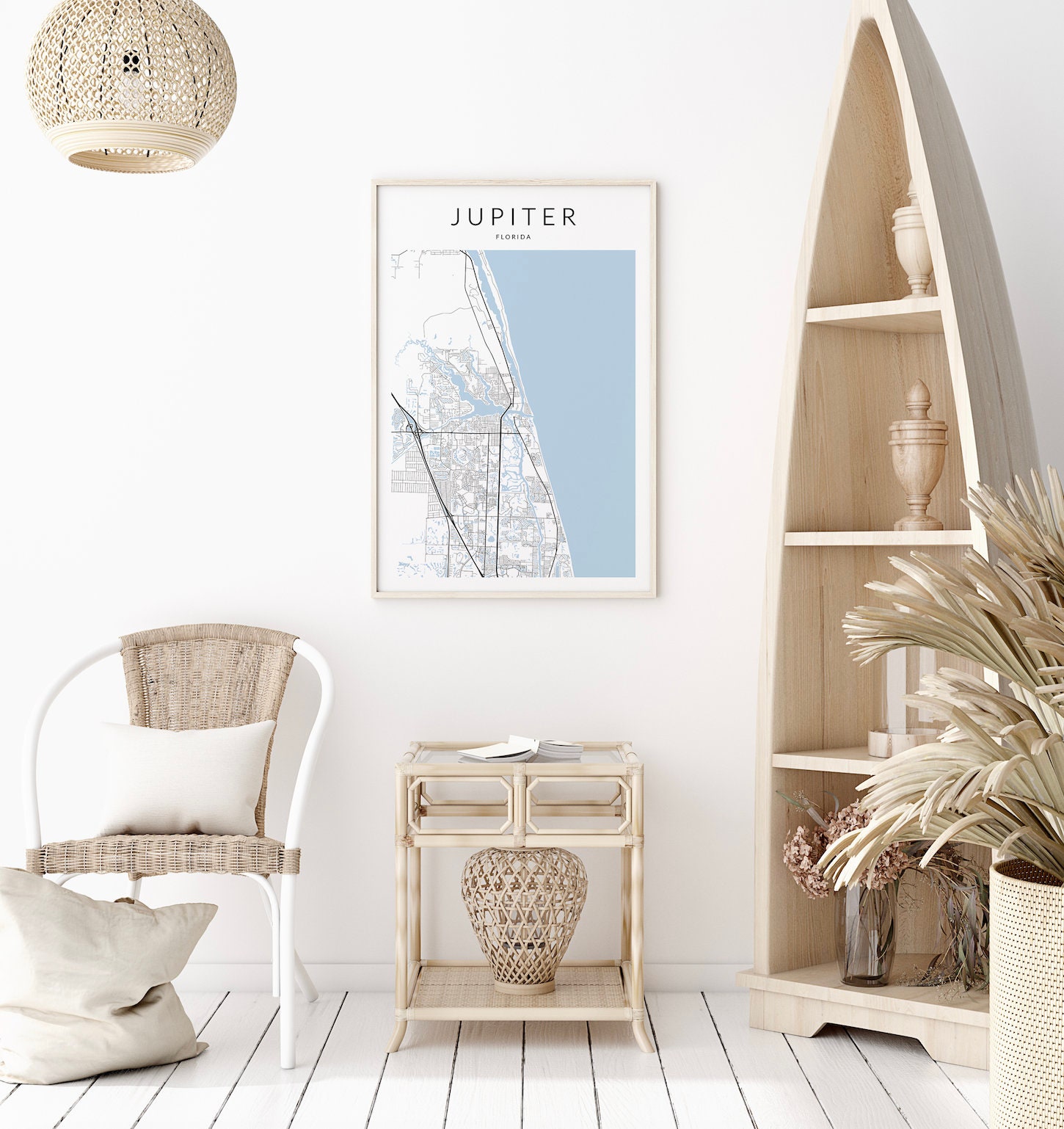 Jupiter Florida Map Print, Jupiter Map Print, Jupiter Florida Poster ...