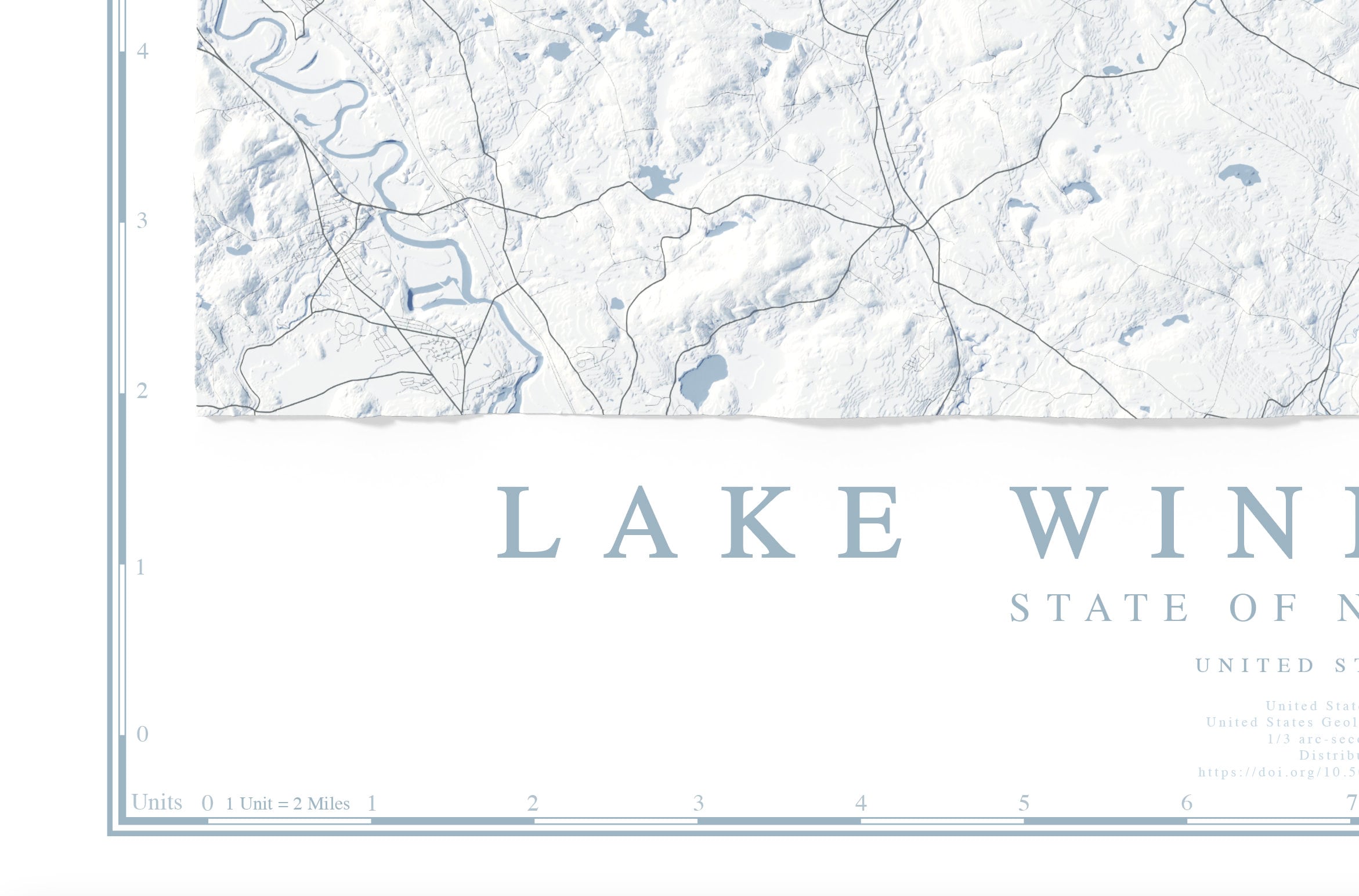 Lake Winnipesaukee Map Print, Lake Winnipesaukee Print, Lake Winni Decor, New Hampshire Lakes ...