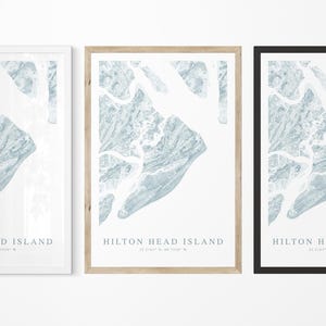 Hilton Head Map Print, Map of Hilton Head Island, Hilton Head Gift ...