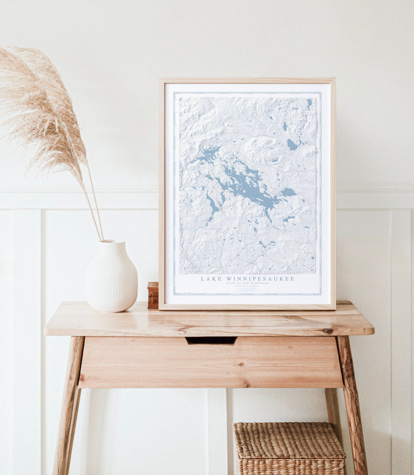 Lake Winnipesaukee Map Print Lake Winnipesaukee Print Lake - Etsy
