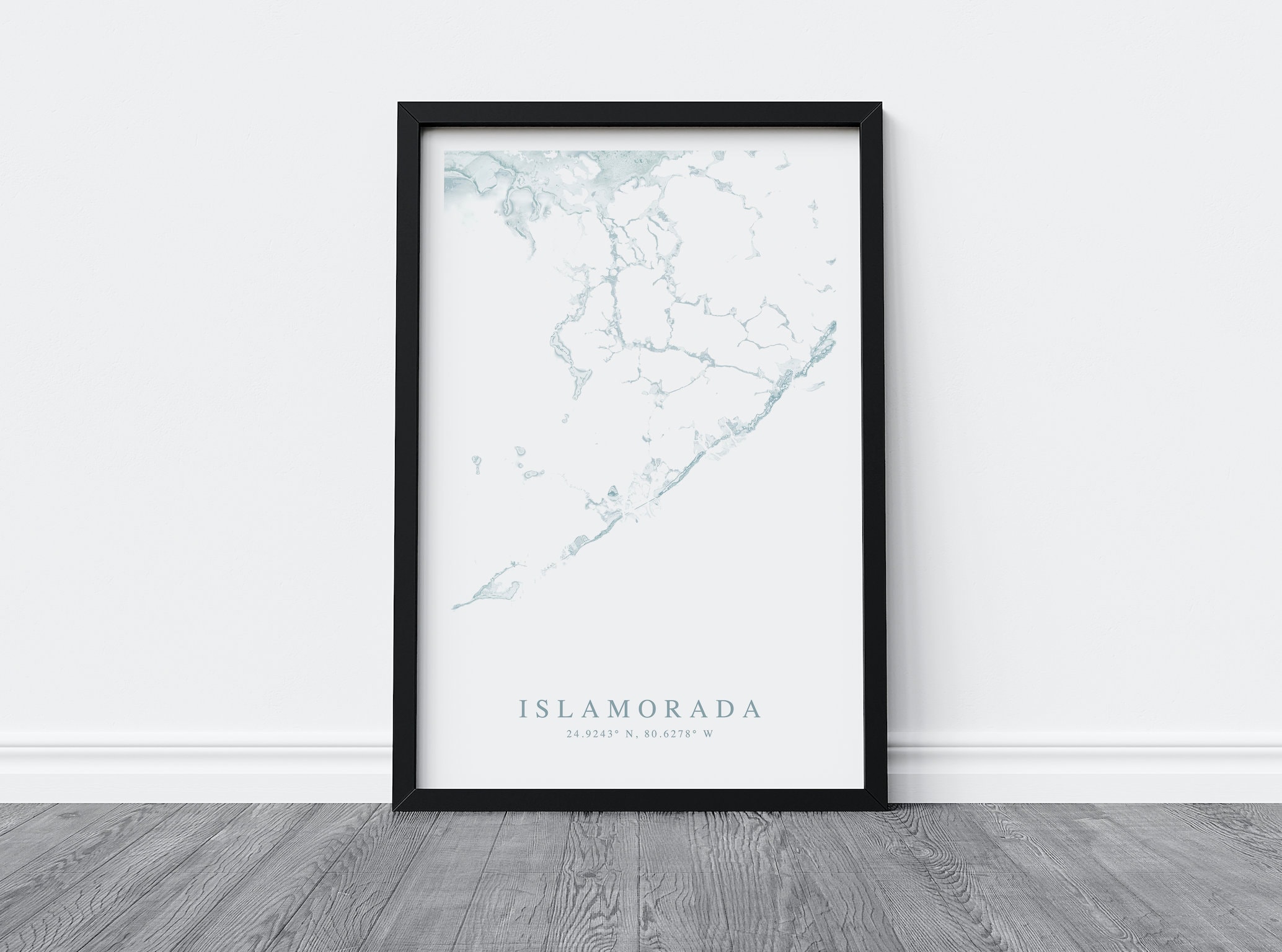 Islamorada Florida Map Print, Map of Islamorada, Florida Keys Map Print ...