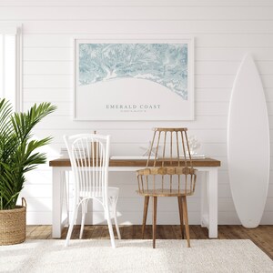 Emerald Coast Map Print, Emerald Coast Gift Map, Pensacola Poster ...