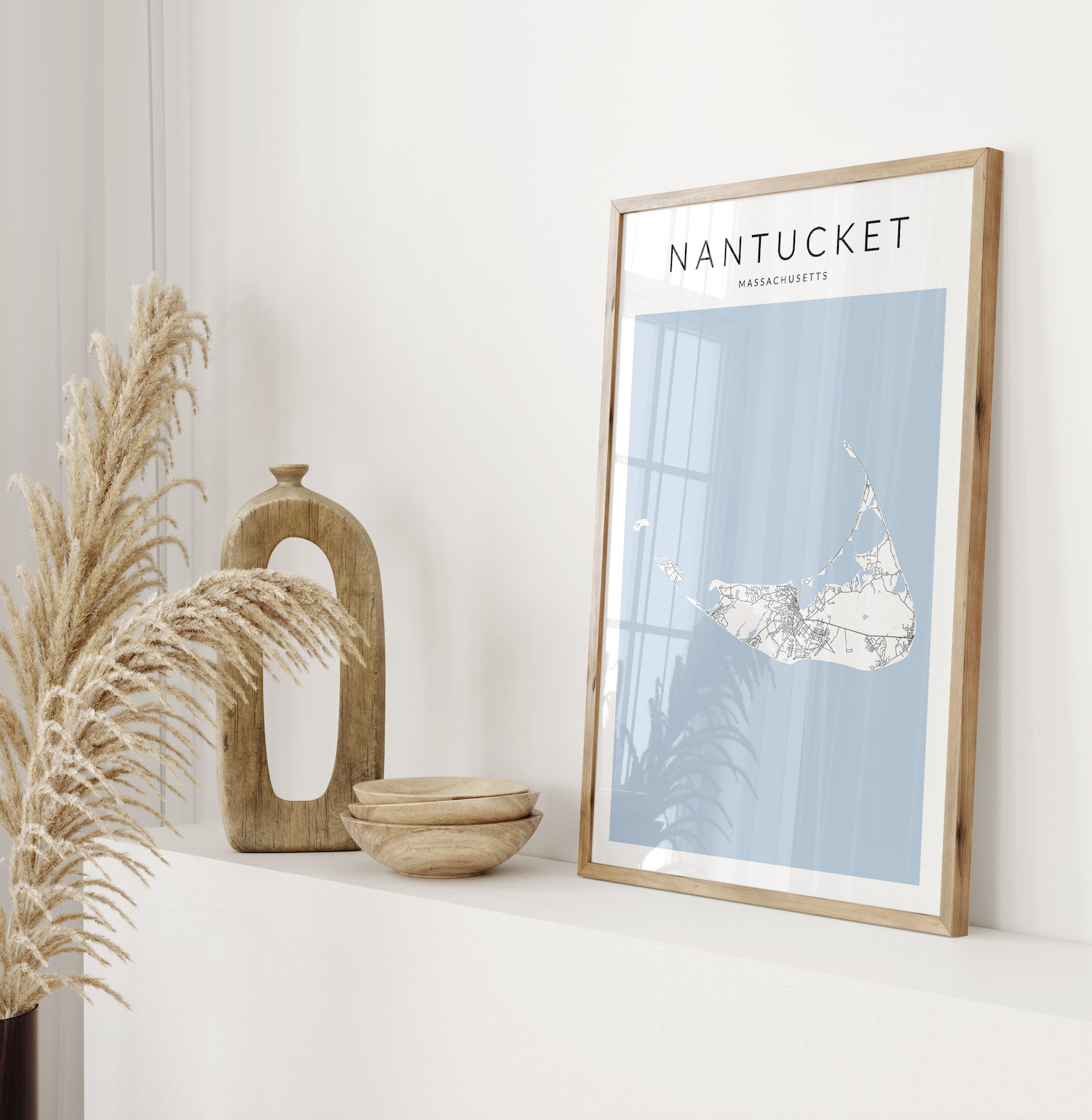 Nantucket Map Print, Nantucket Poster, Nantucket Gift, Nantucket Wall ...