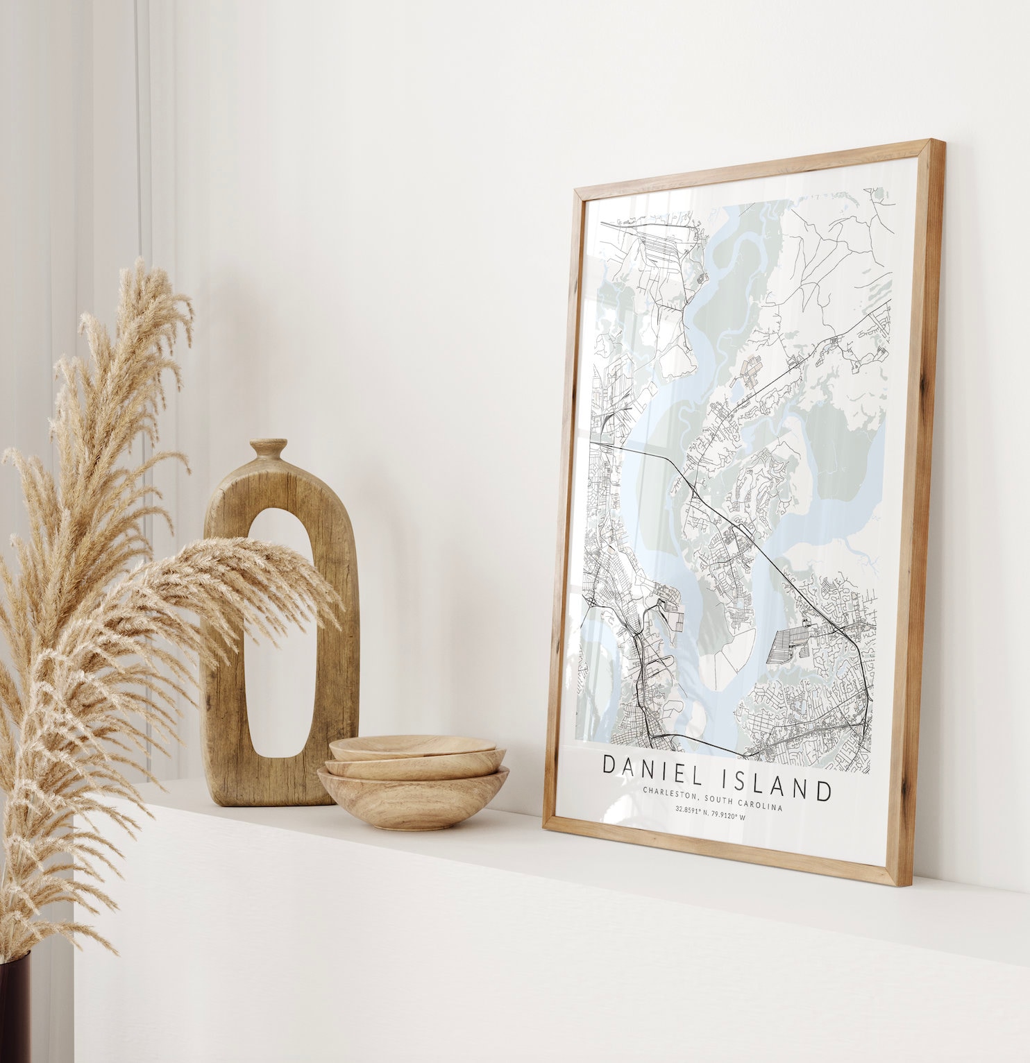 Daniel Island South Carolina Map Print, Map of Daniel Island ...