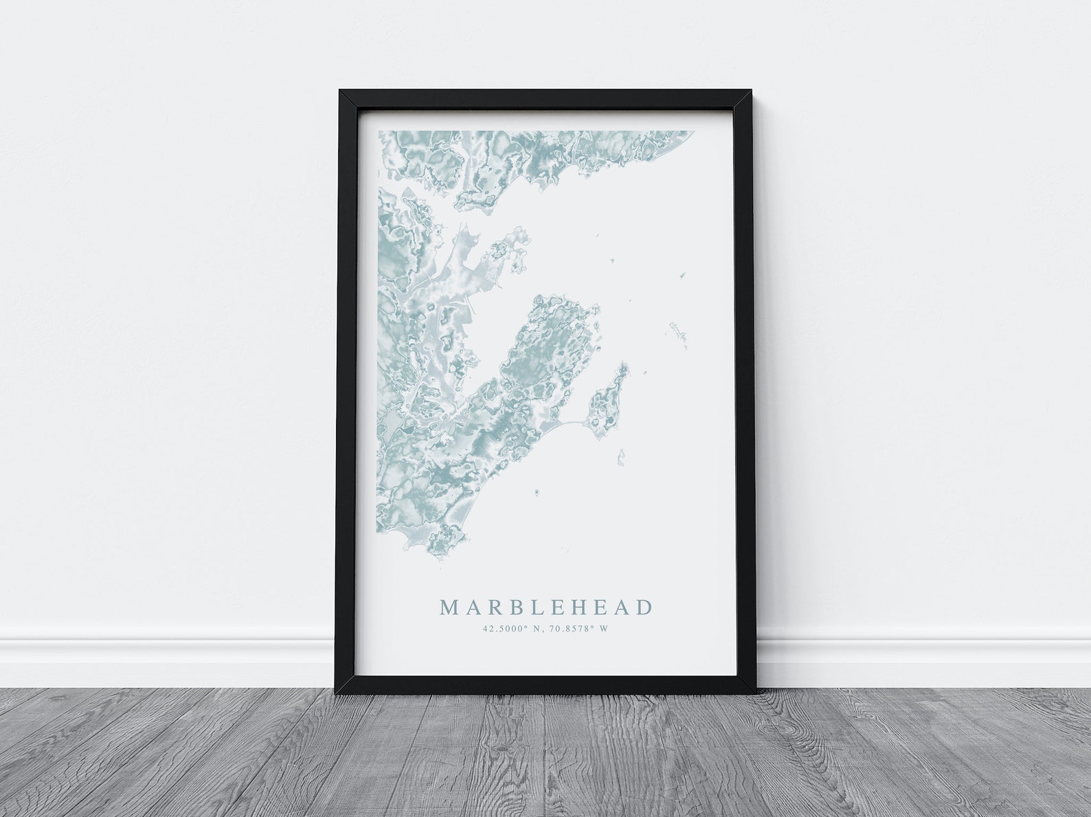 Marblehead Massachusetts Map Print, Marblehead Gift, North Shore MA ...