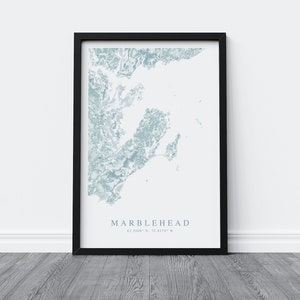 Marblehead Massachusetts Map Print, Marblehead Gift, North Shore MA ...