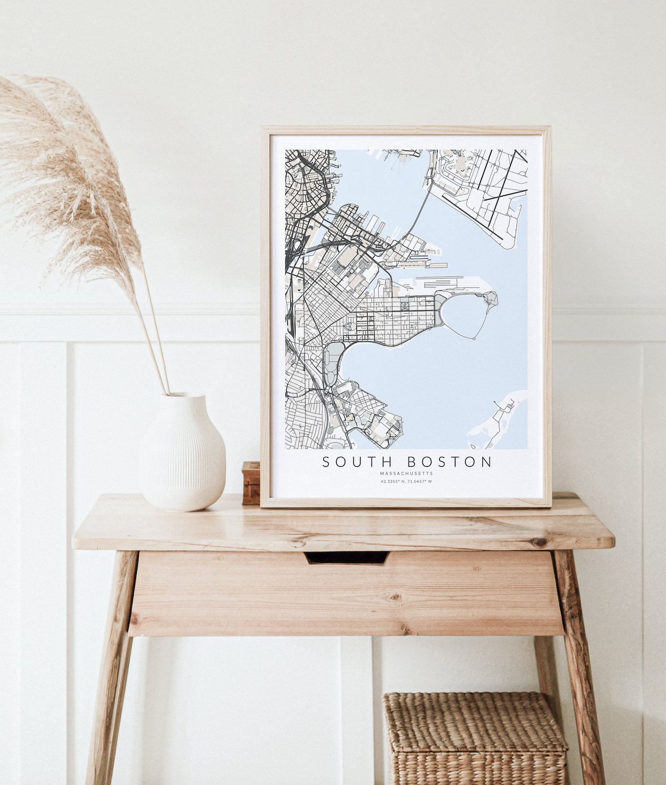 South Boston Map Print, Southie Poster, Boston Map Print, Boston Gift ...