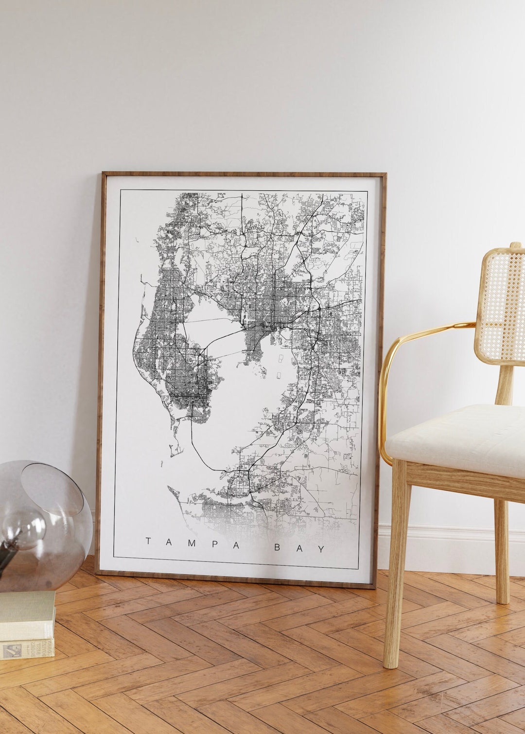 Tampa Map Print, Tampa Bay Poster, Florida Map Print, Tampa Bay Florida ...