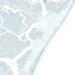 Sea Isle City Jersey Map Print, Map of Sea Isle City, Sea Isle City ...