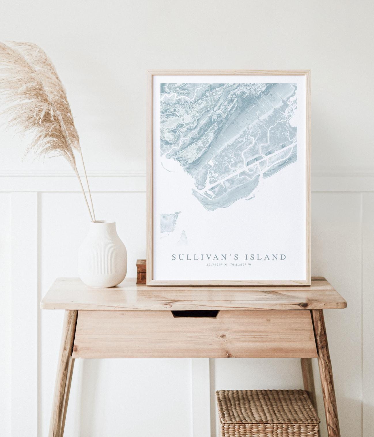 Sullivan's Island Map Print, Map of Sullivan's Island South Carolina ...
