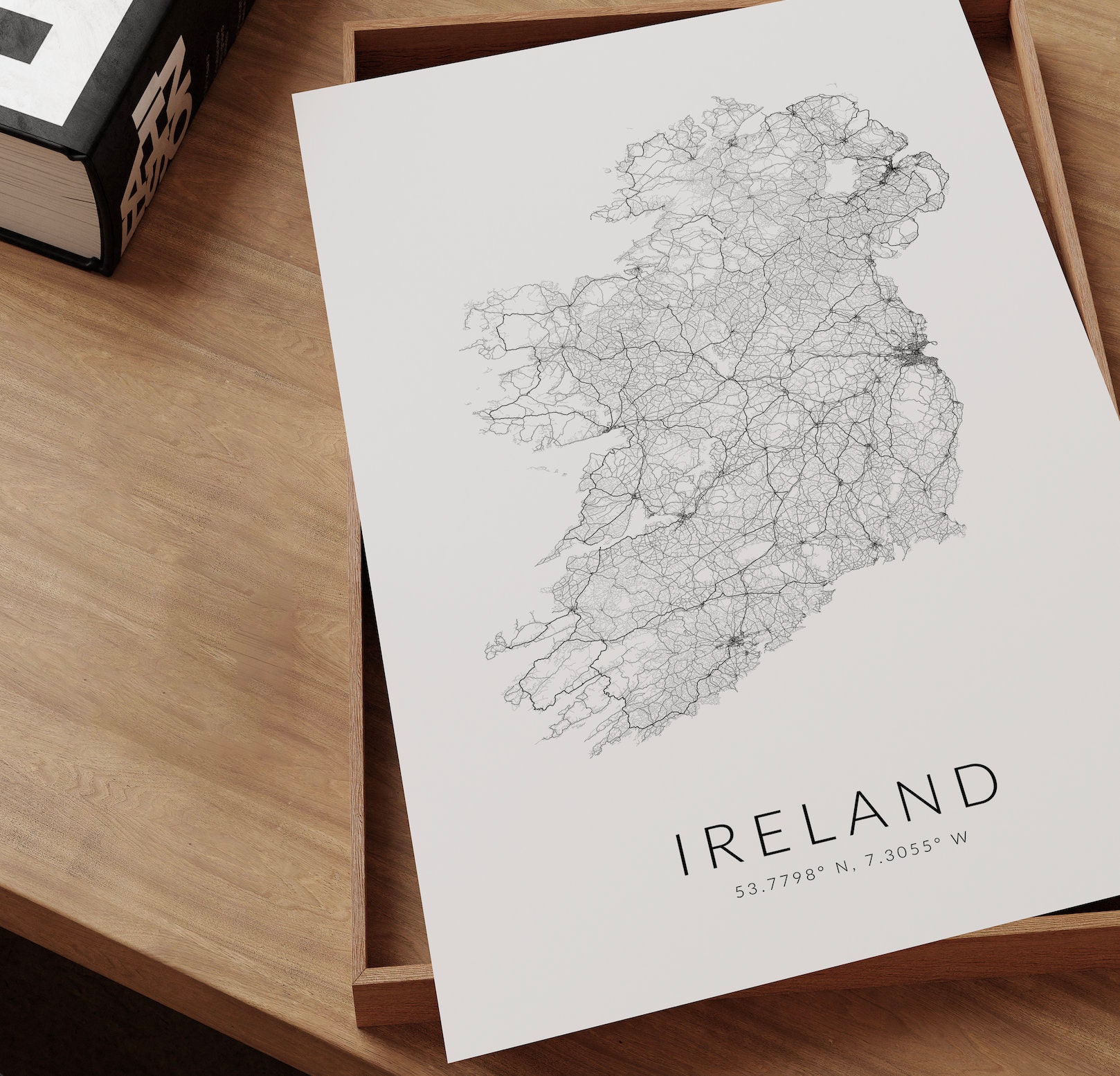 Ireland Map Print Ireland Map Poster Ireland Gift - Etsy