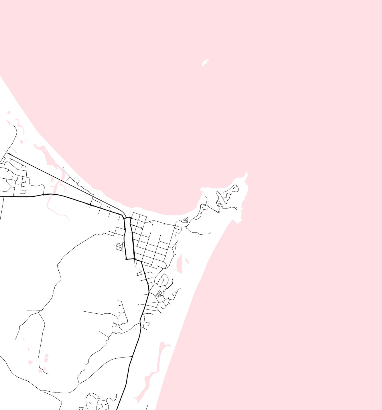 Byron Bay Map Print, Australia Map Print, Byron Bay Australia Poster ...