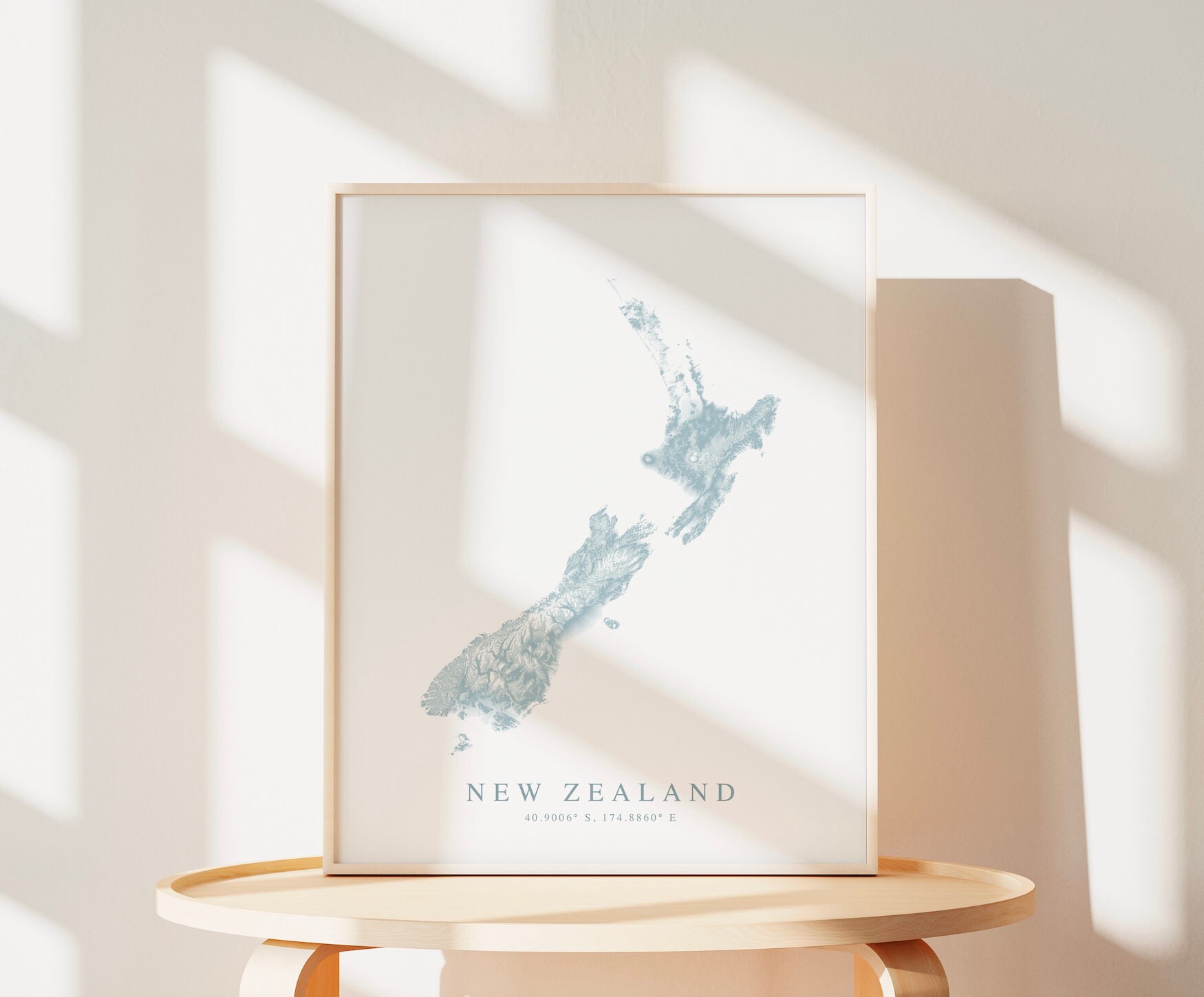 New Zealand Map Print, Map of New Zealand, New Zealand Gift, New ...
