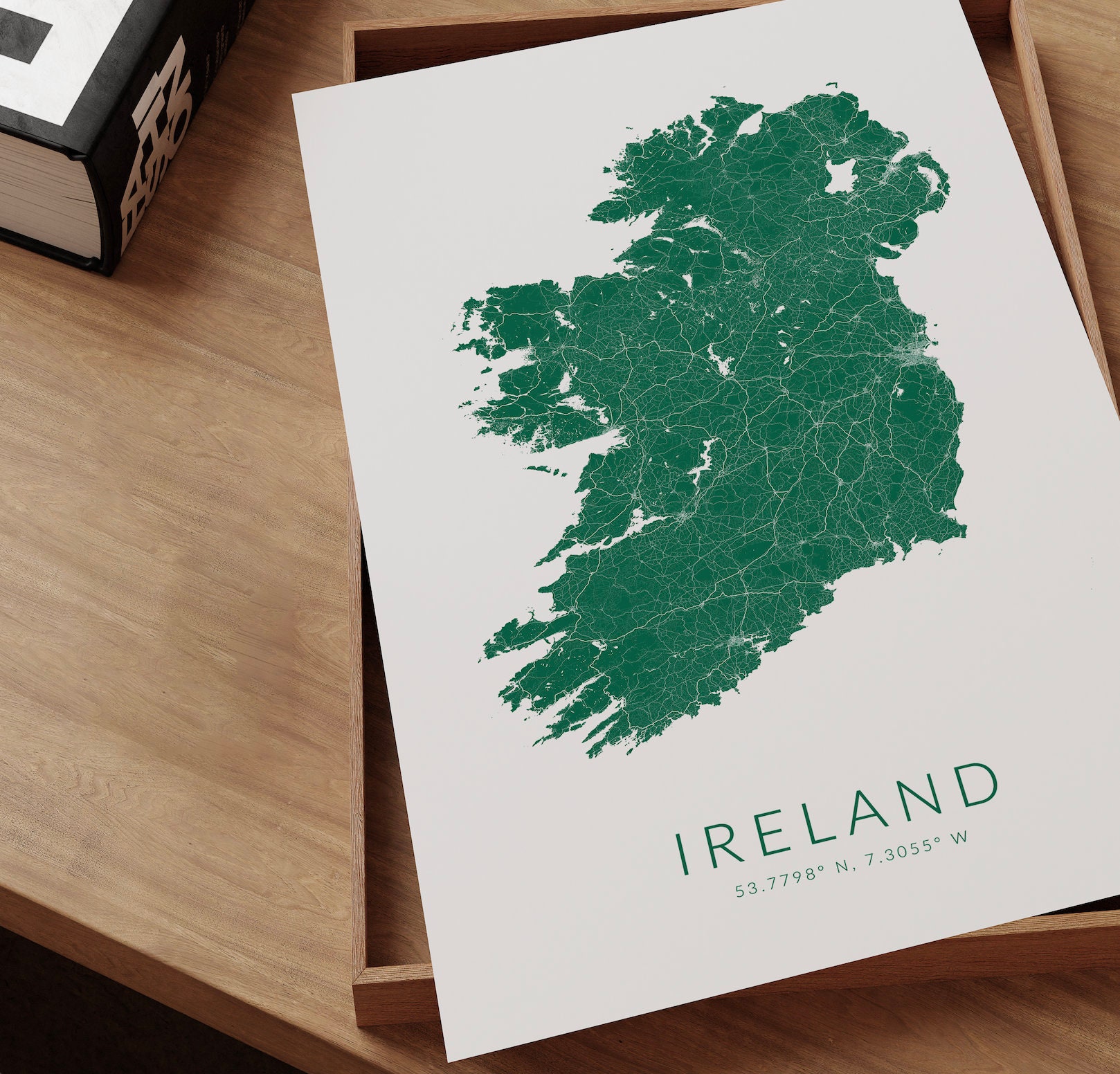 Ireland Map Print, Ireland Map Poster, Ireland Gift, Minimalist Map ...