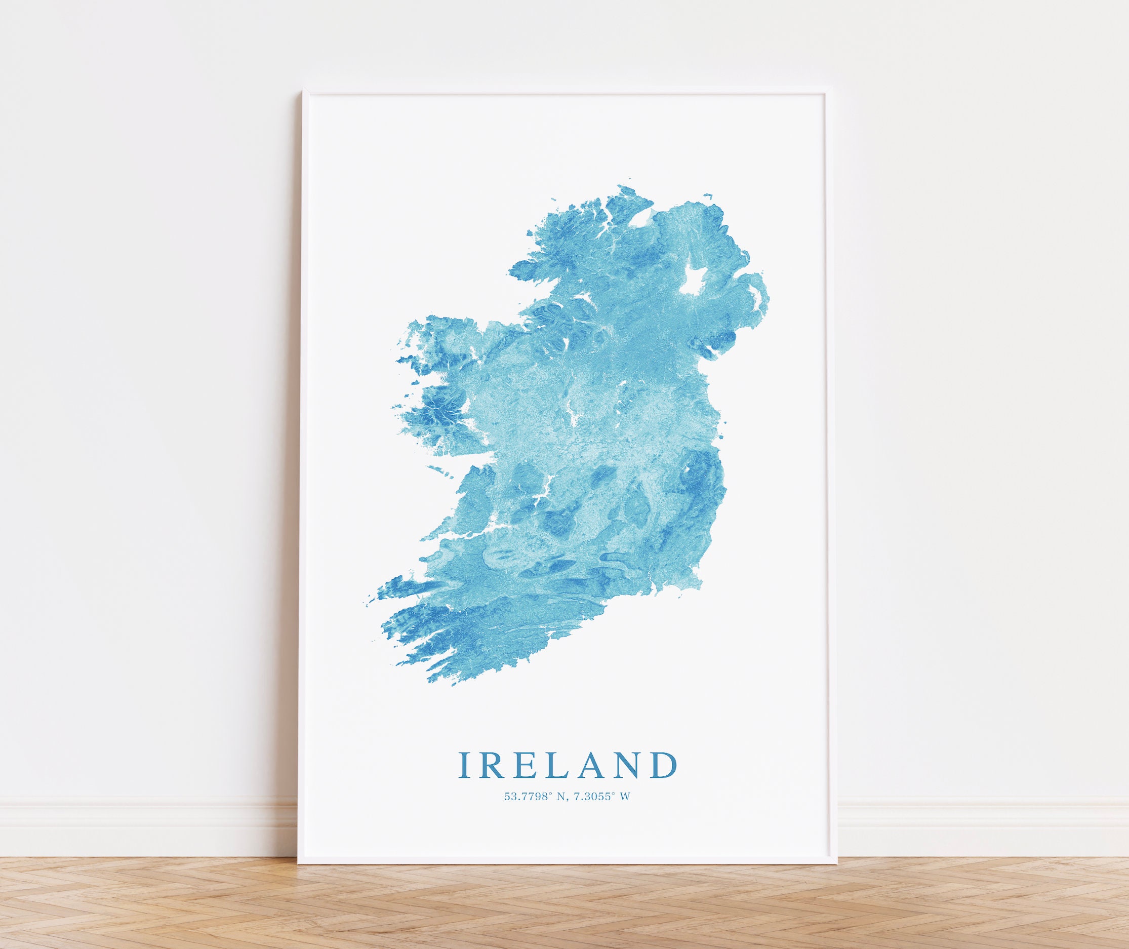 Ireland Map Print Map of Ireland Ireland Map Poster Ireland - Etsy