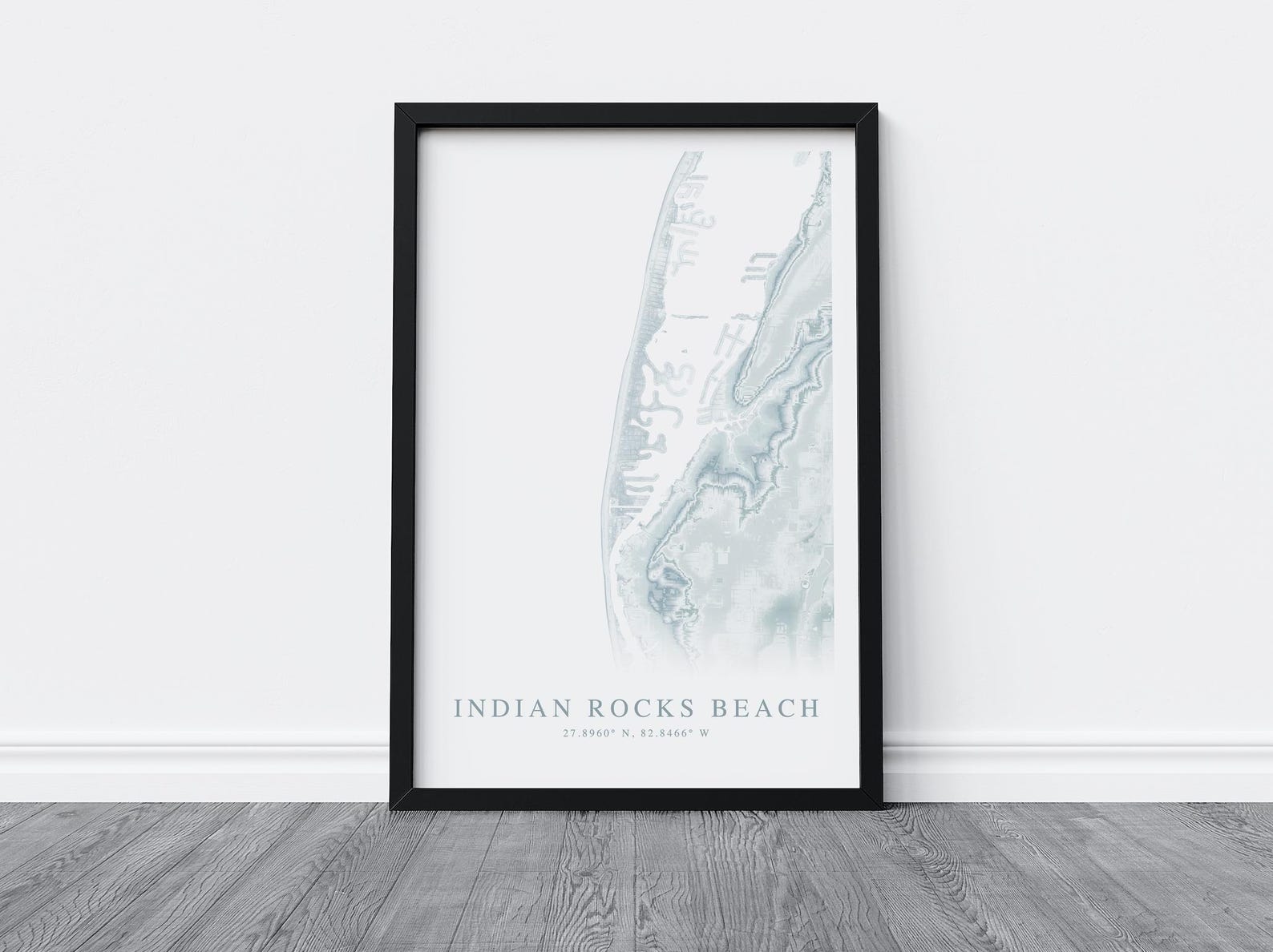 Indian Rocks Beach Map Print, Map of Indian Rocks Beach, Florida Beach ...