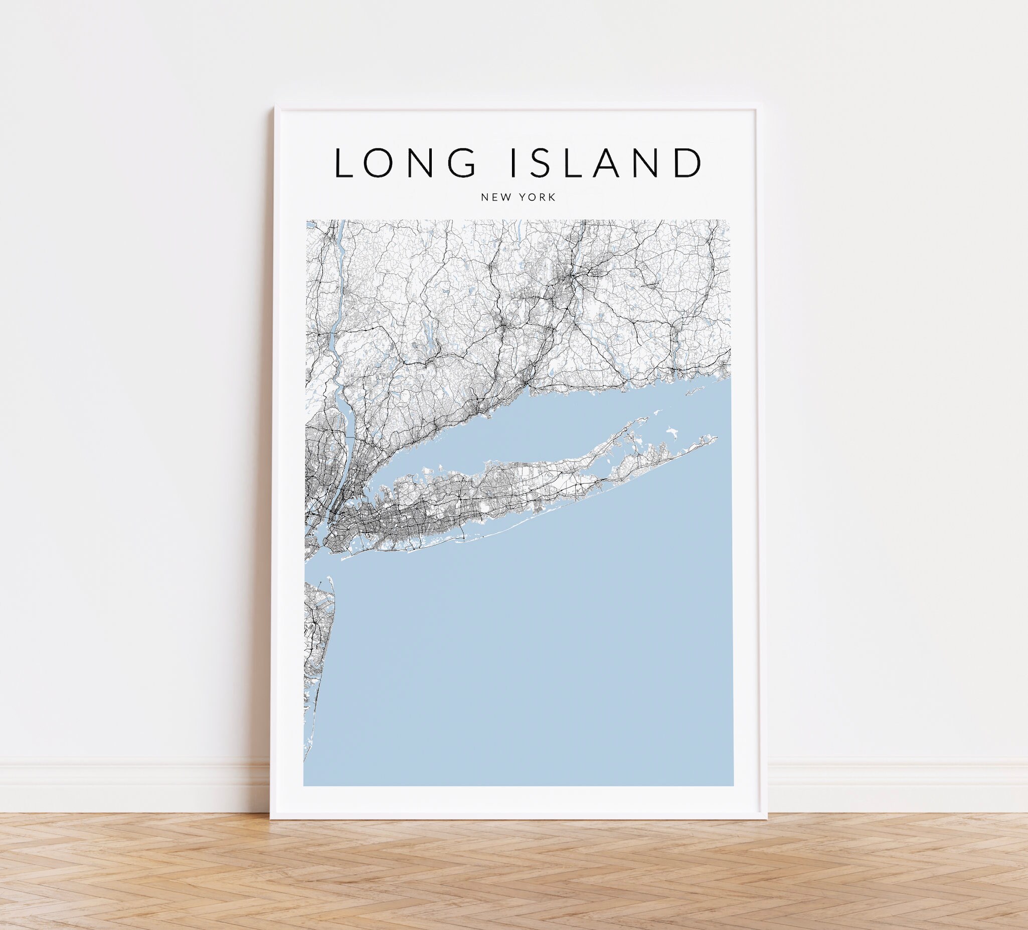 Long Island Map Print, Long Island Poster, New York Wall Art, Long ...