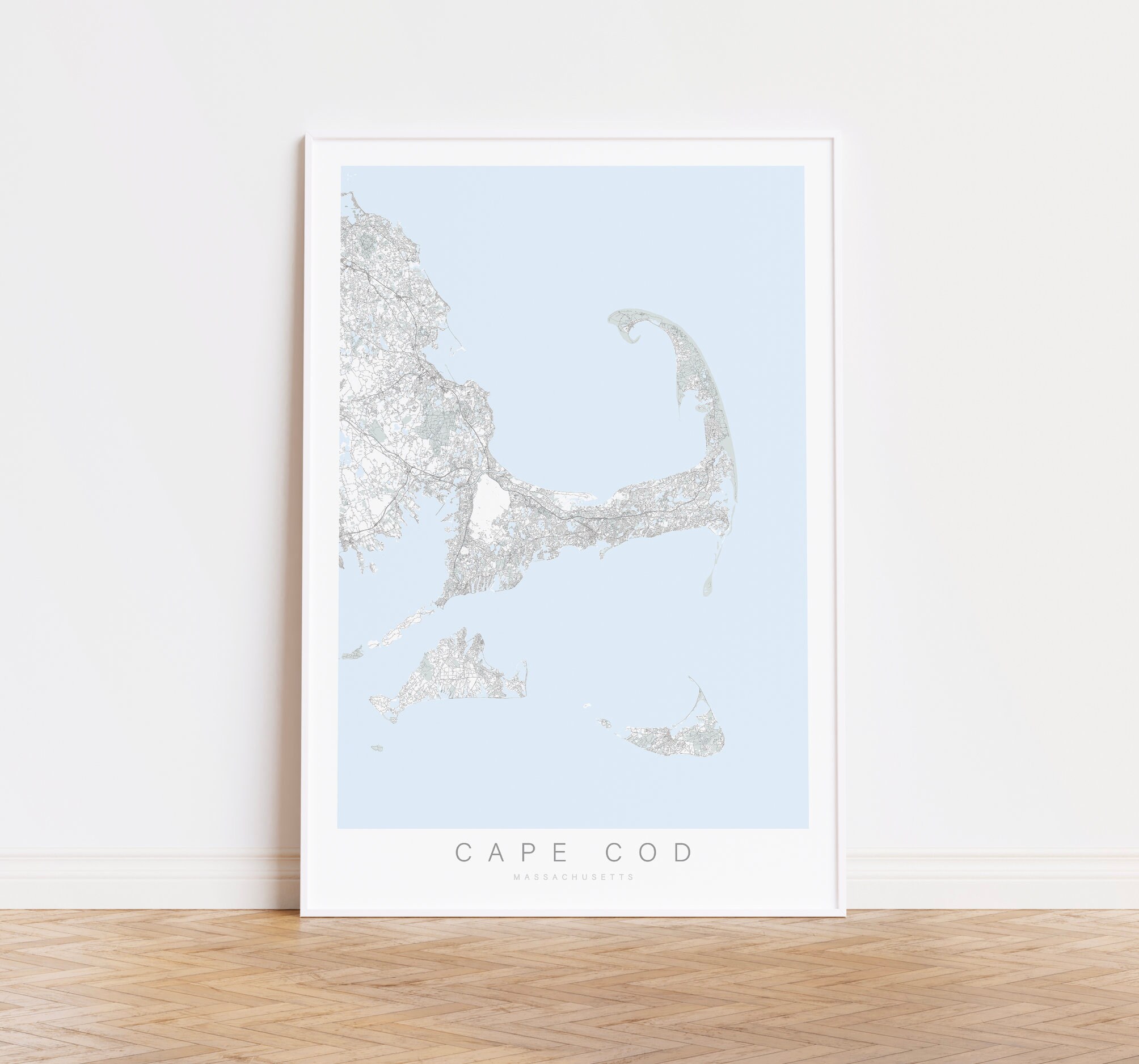 Cape Cod Map Print, Cape Cod Poster, Nantucket Map Print, Martha's ...