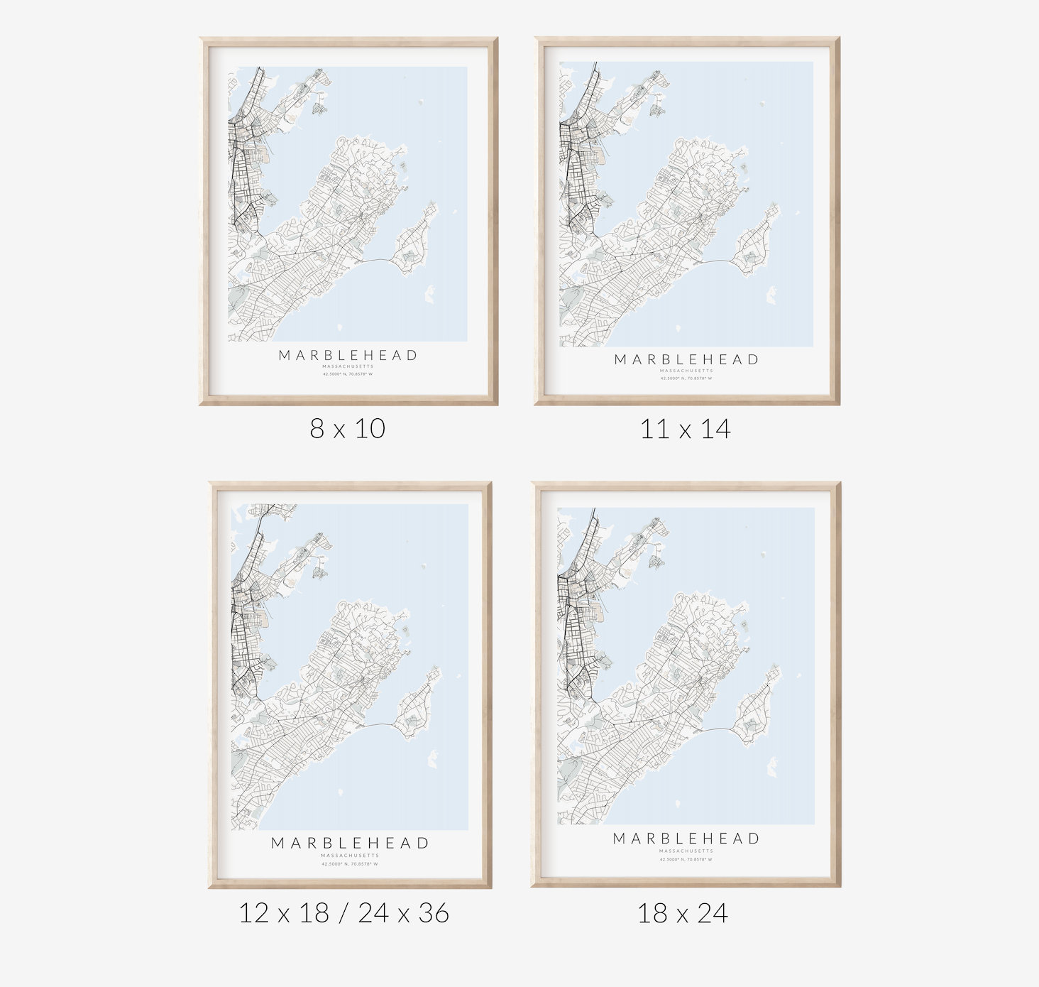 Marblehead Massachusetts Map Print, Map of Marblehead MA, Marblehead ...