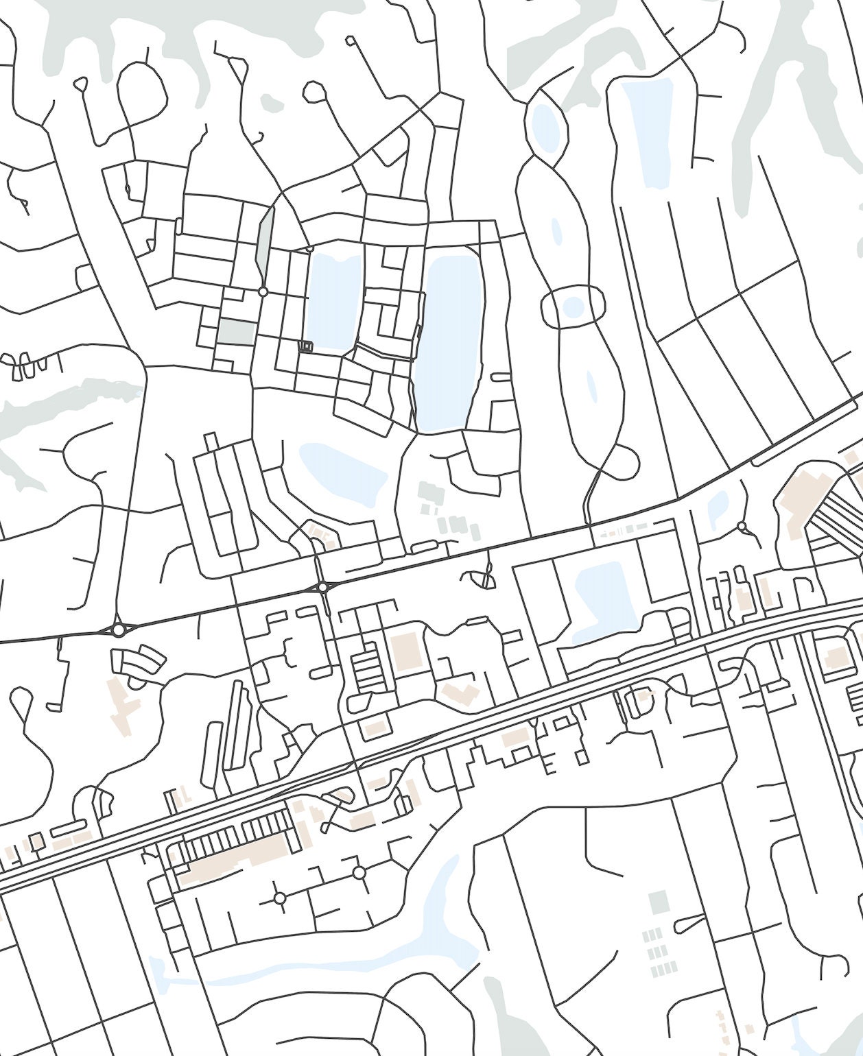 I'on South Carolina Map Print, Map of Mount Pleasant, Charleston Poster ...