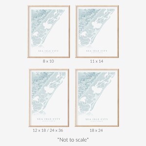 Sea Isle City Jersey Map Print, Map of Sea Isle City, Sea Isle City ...