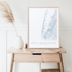 Indian Rocks Beach Map Print, Map of Indian Rocks Beach, Florida Beach ...