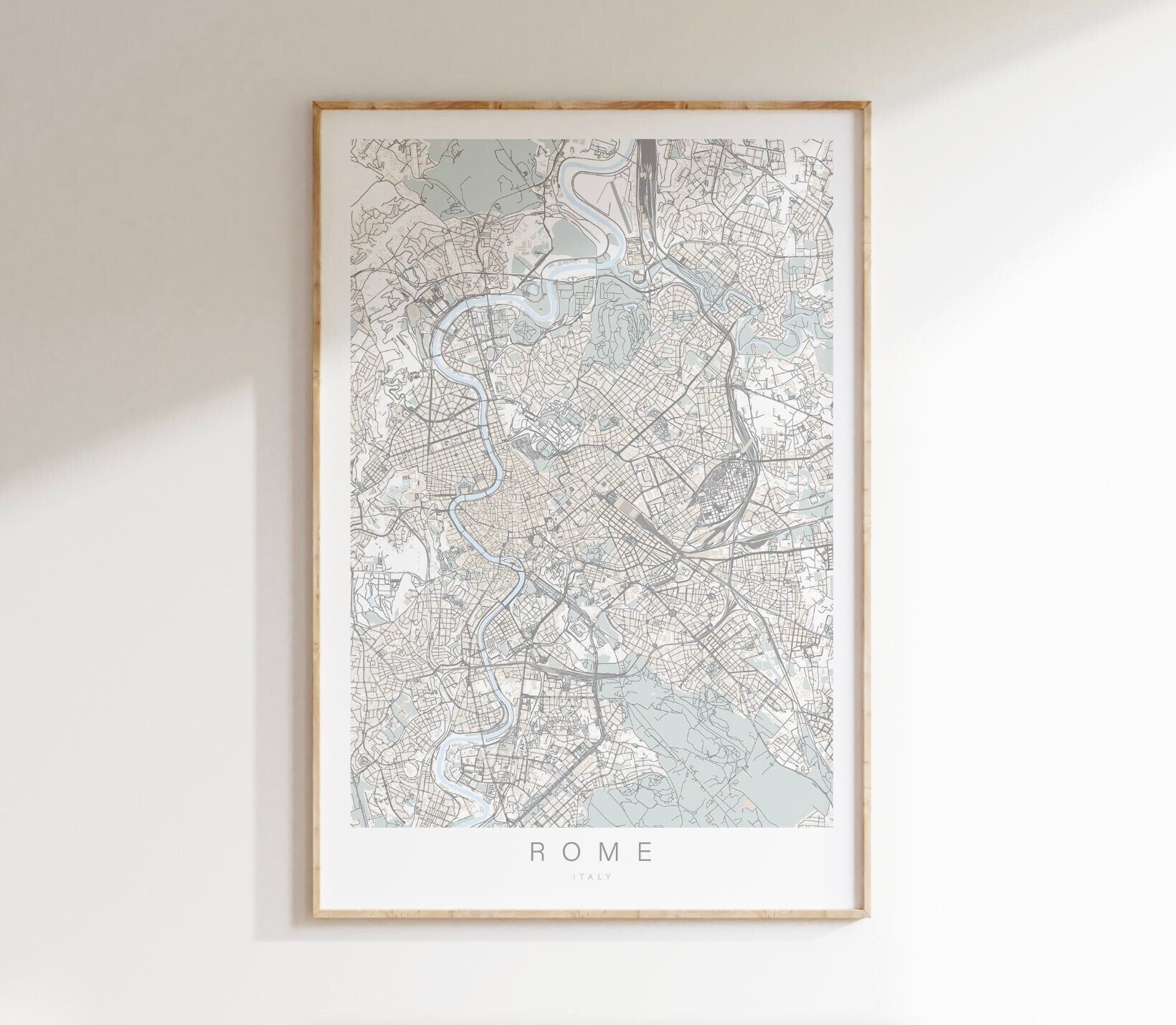 Rome Map Print, Rome Italy Map, Italia Poster, Rome Gift, Italy Gift ...
