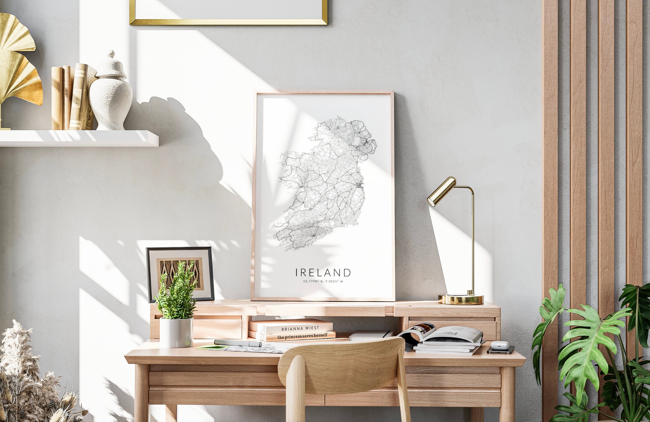 Ireland Map Print Ireland Map Poster Ireland Gift - Etsy