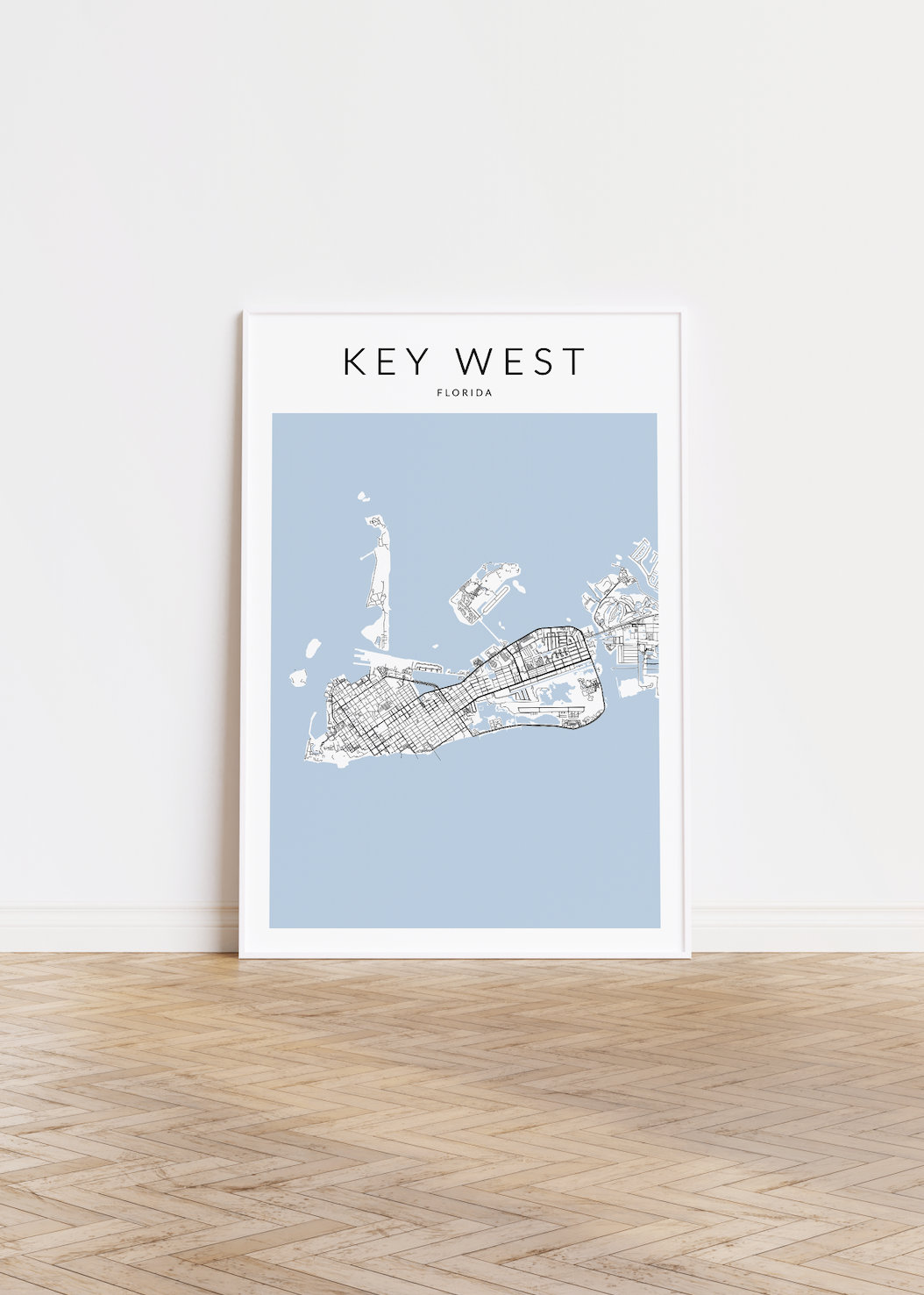 Key West Map Print, Florida Map Print, Key West Florida Poster, Key ...