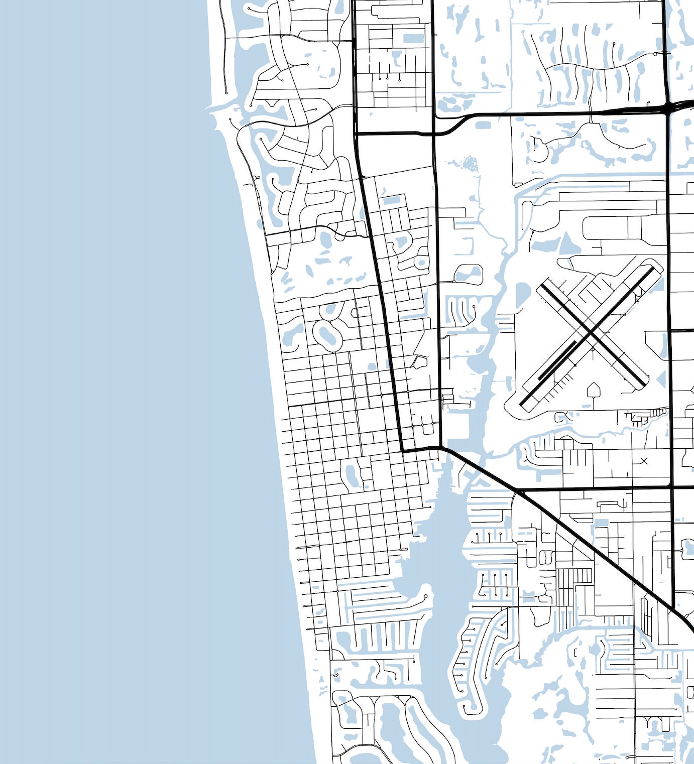 Naples Florida Map Print, Naples Wall Art, Naples Poster, Naples ...