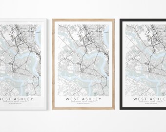 West Ashley Zip Code Map